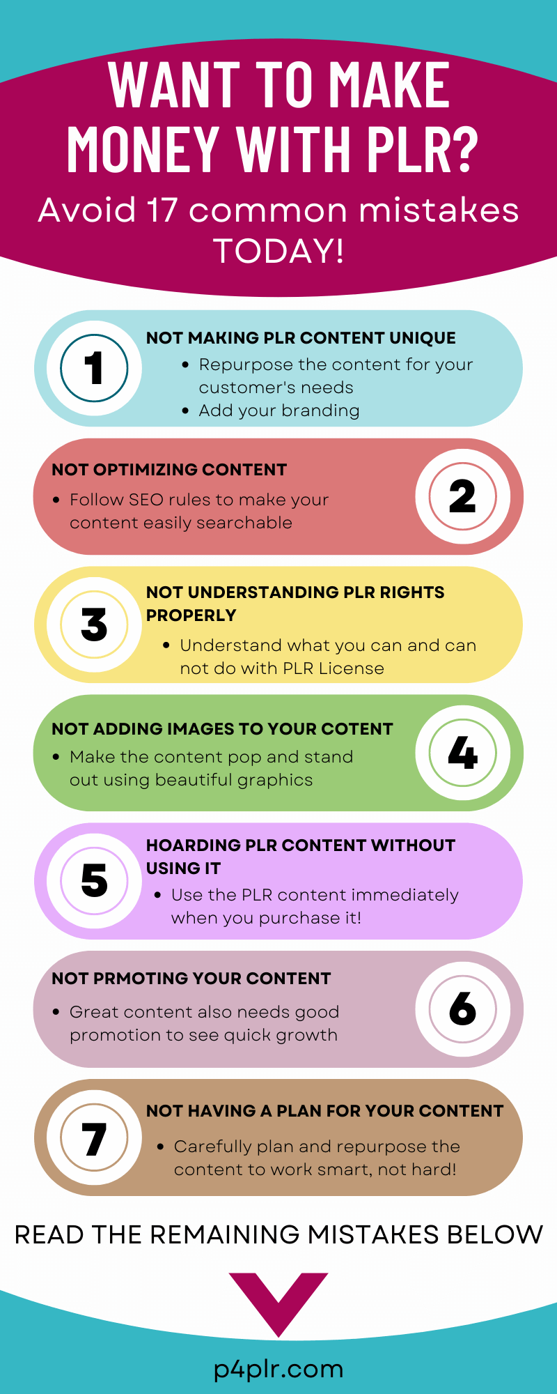 17 Common Mistakes to Avoid using PLR Content - P4 PLR