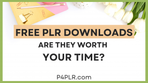 Free PLR Downloads- Are They Worth Your Time? - P4 PLR